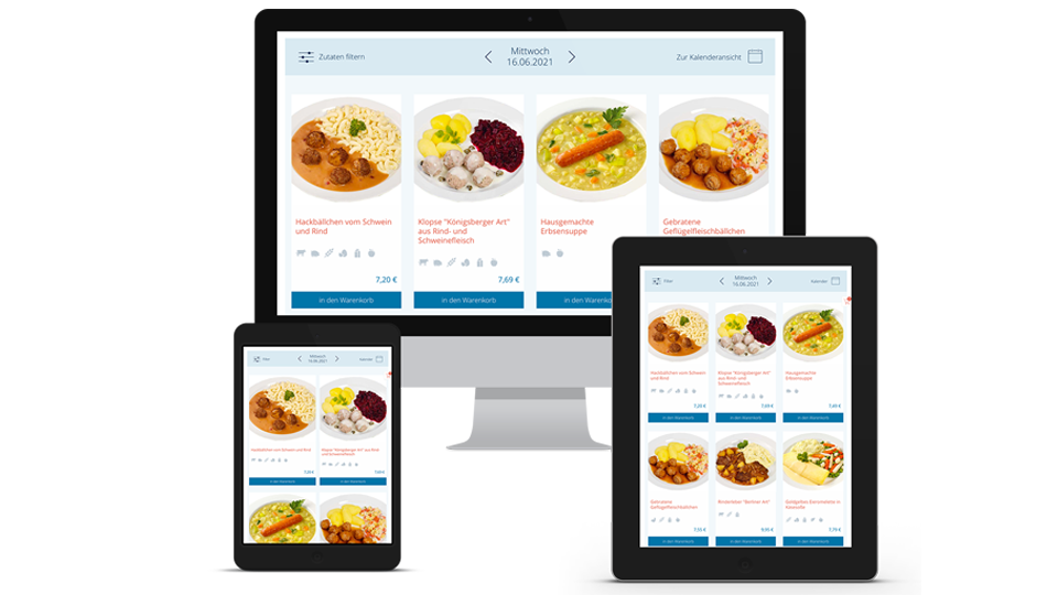 Der MenüShop - Ihr eigener Essen auf Rädern Onlineshop